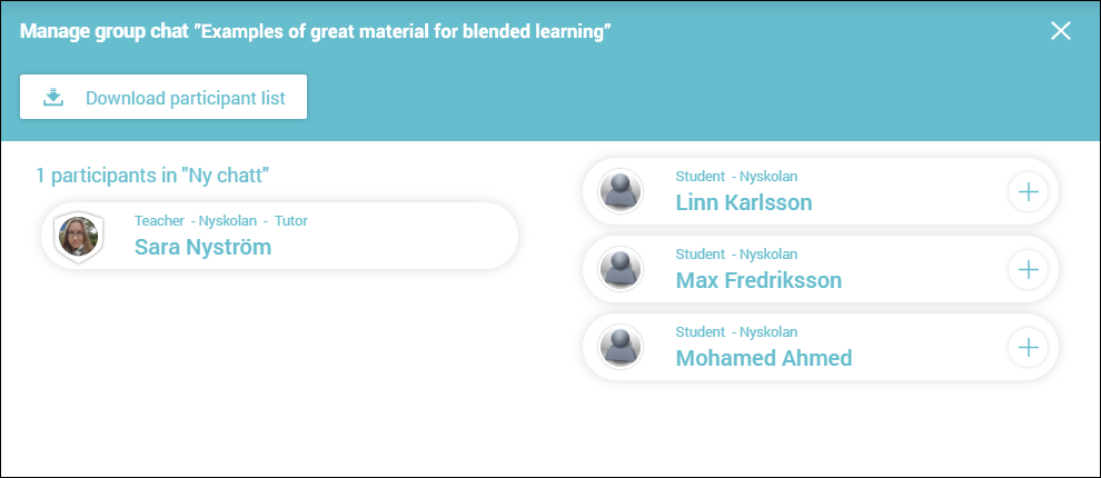 Group Chat - Create and manage – Learnify