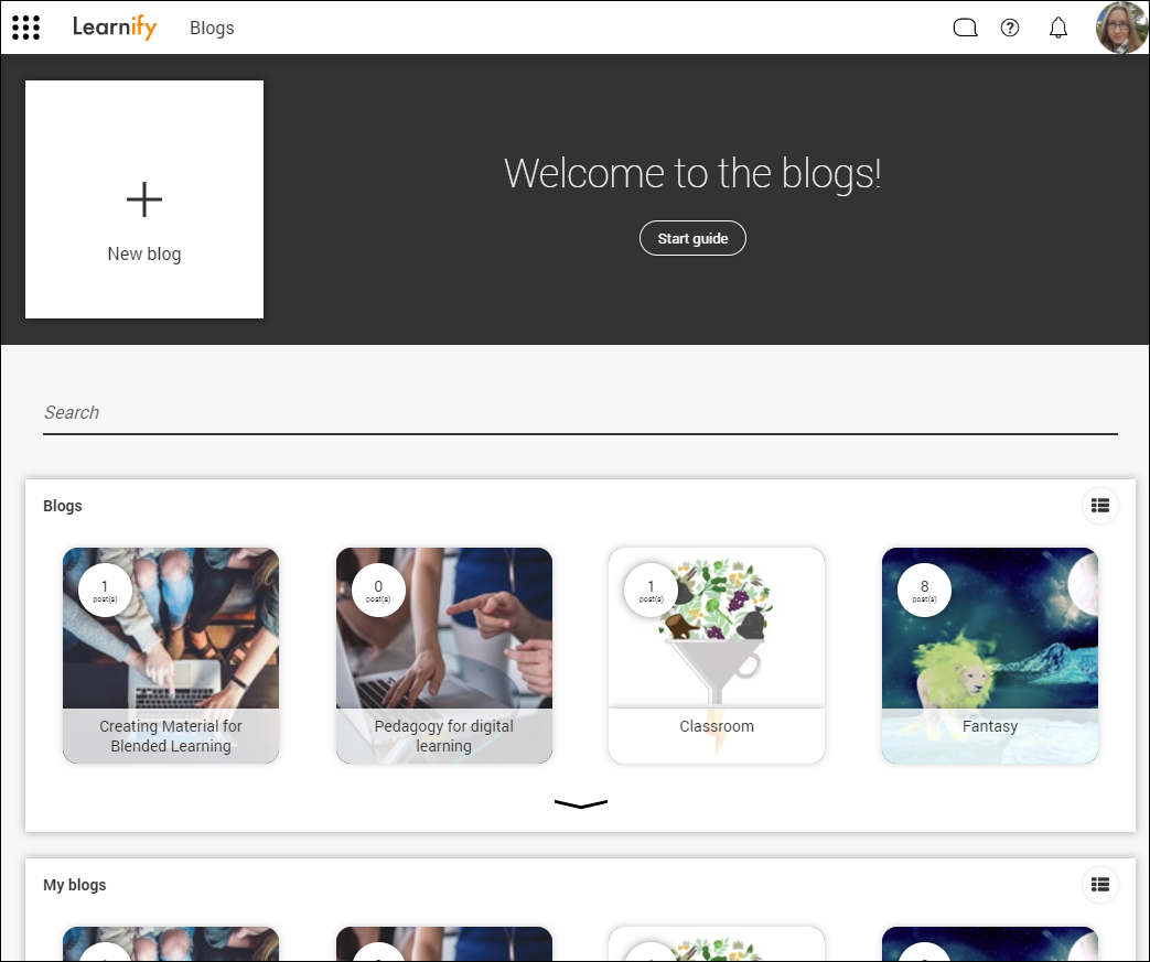 Blogs Listview Learnify