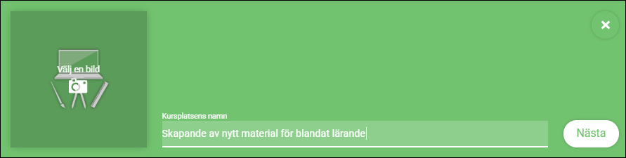 Skapa Studie-/Kursplats – Learnify