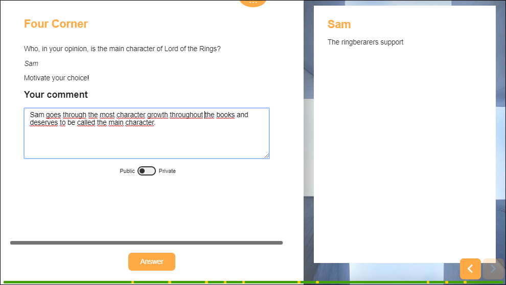 The "Four corner" Template – Learnify