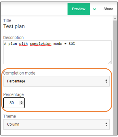 How to use x% completion feature – Learnify